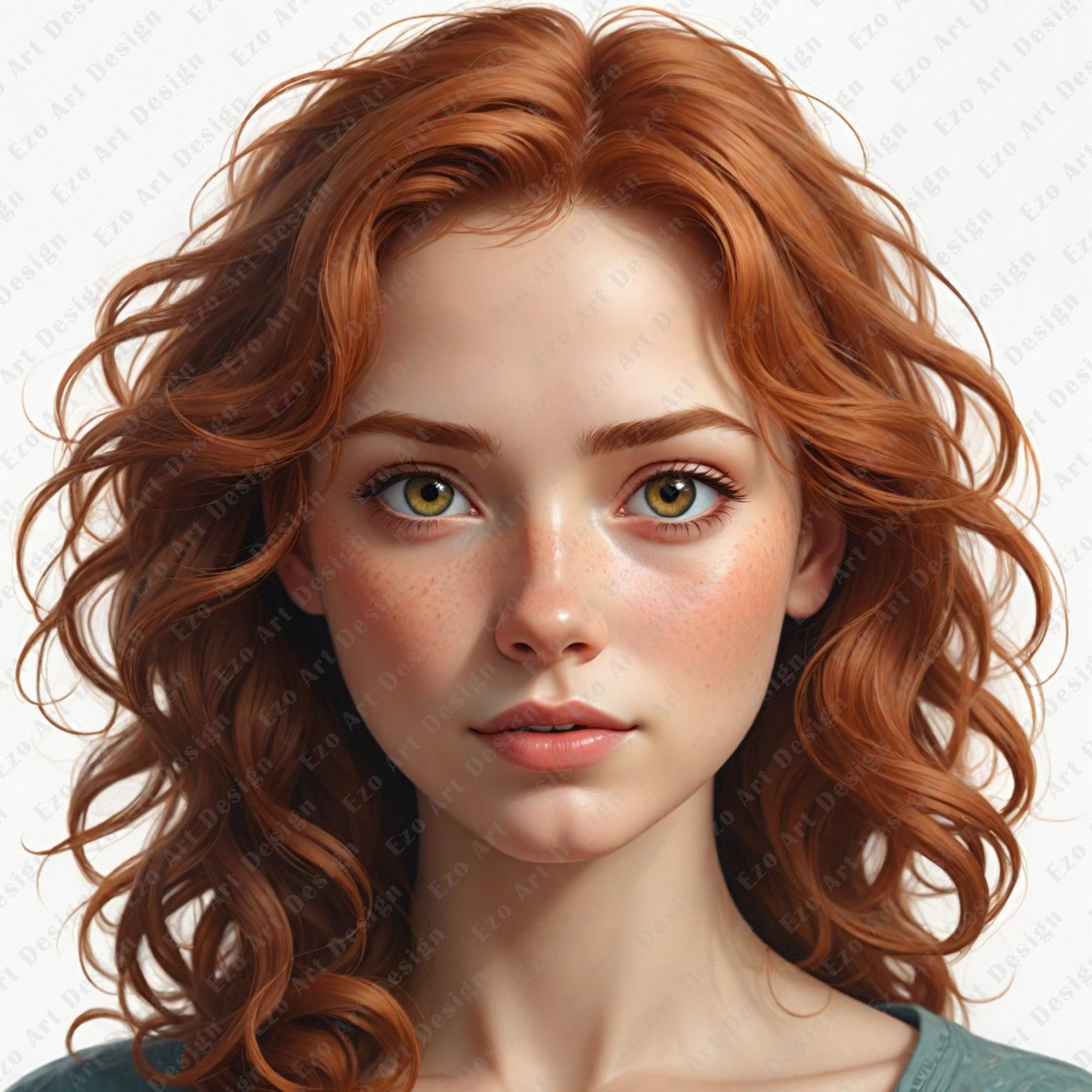 Women Expressive Face Clipart, 12 JPG, Digital Download, Printable Girl ...