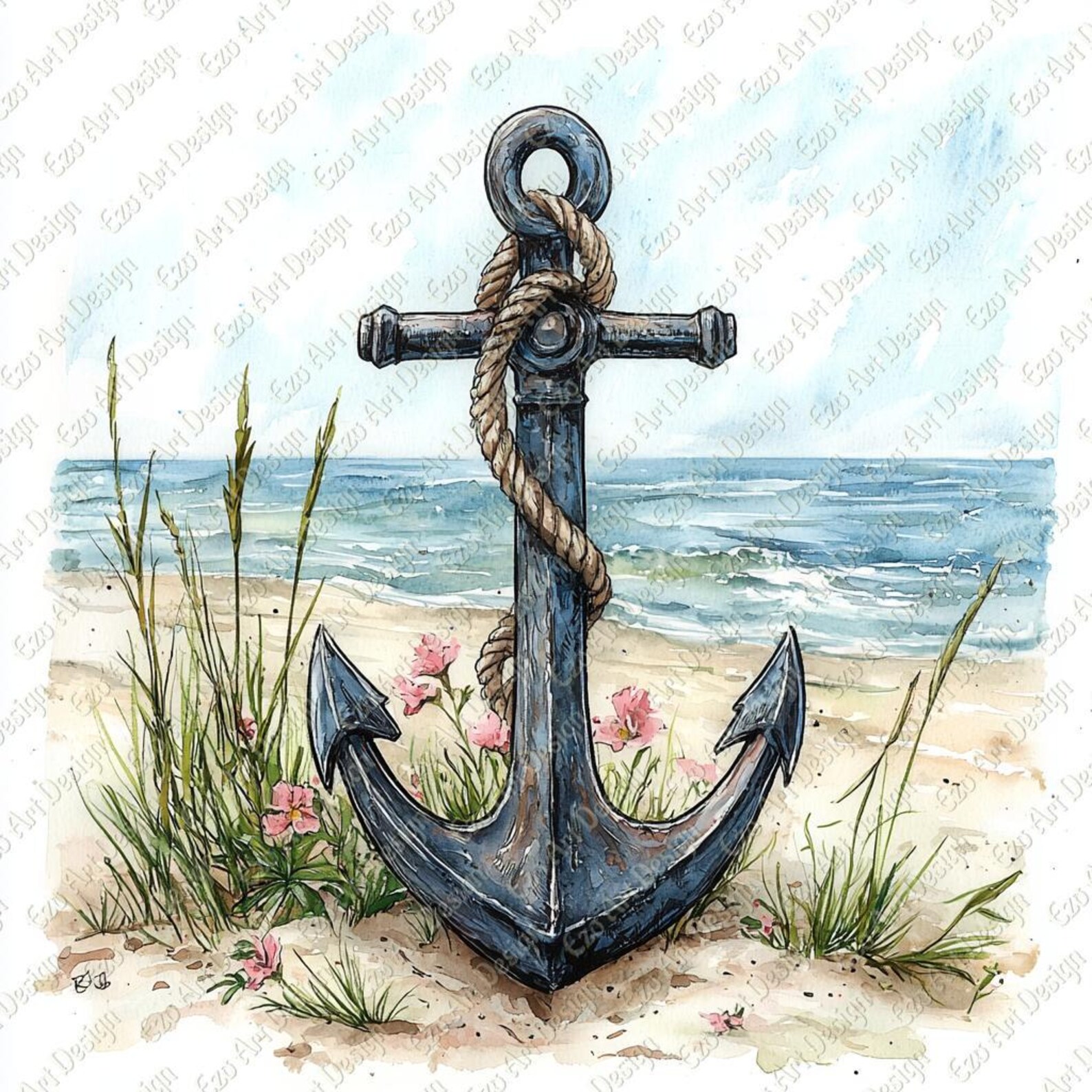 Vintage Rusted Anchor Clipart, Nautical JPG (digital Download) - Etsy