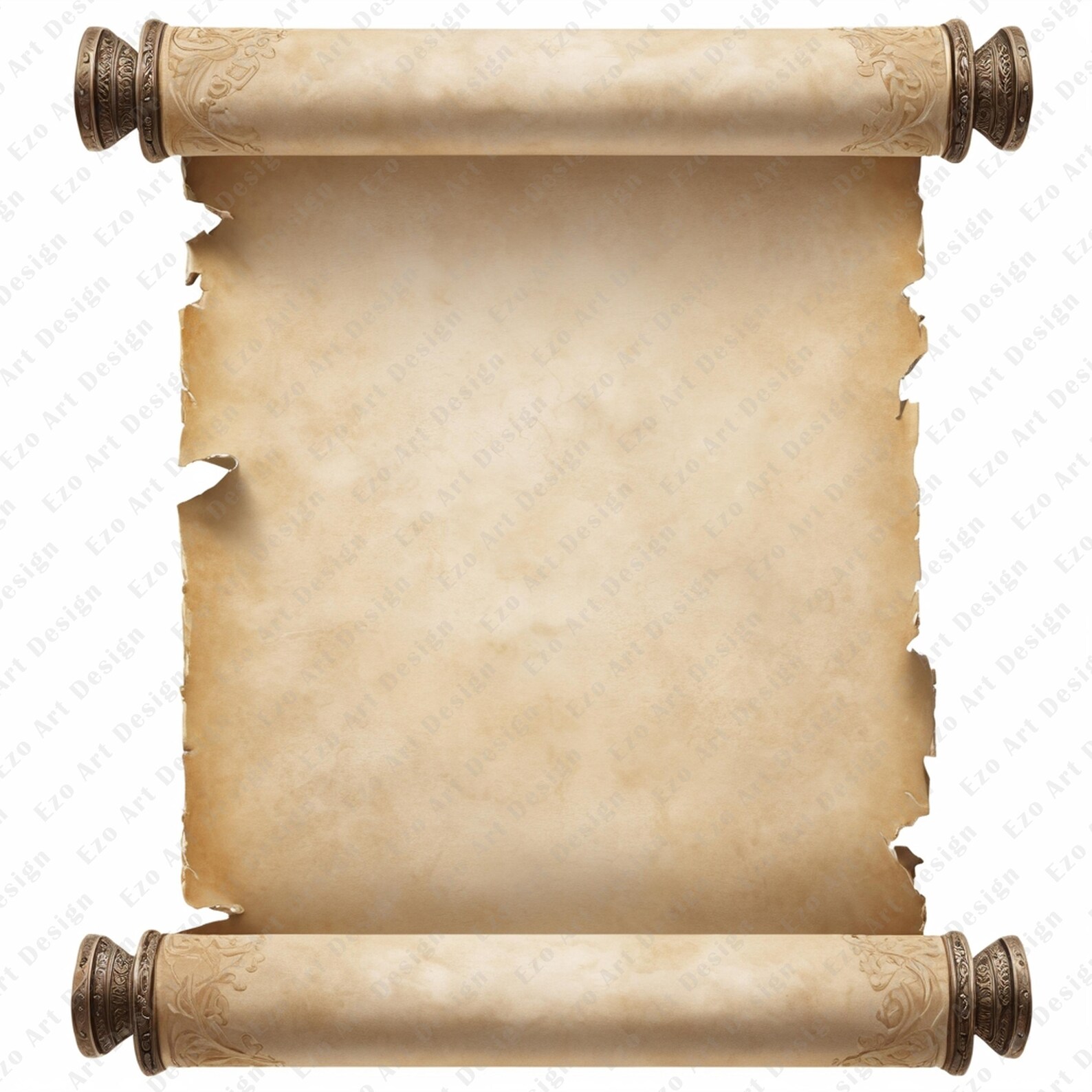 Medieval Scroll Clipart, 12 JPG, Digital Download, Printable Vintage ...