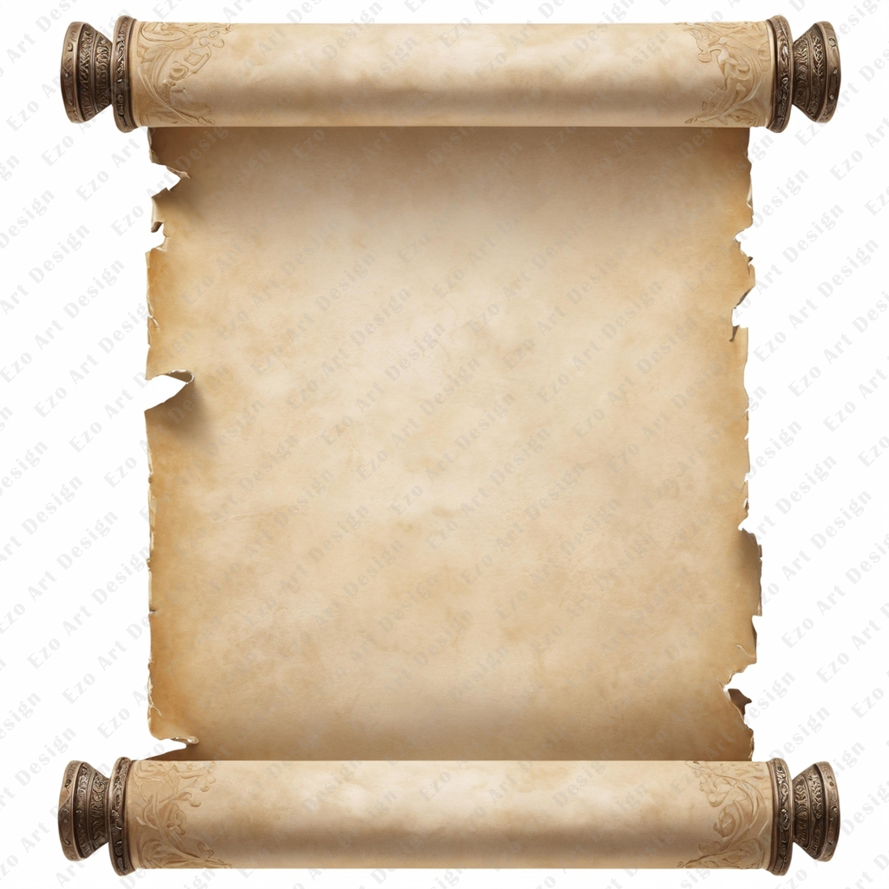 Medieval Scroll Clipart, 12 JPG, Digital Download, Printable Vintage ...