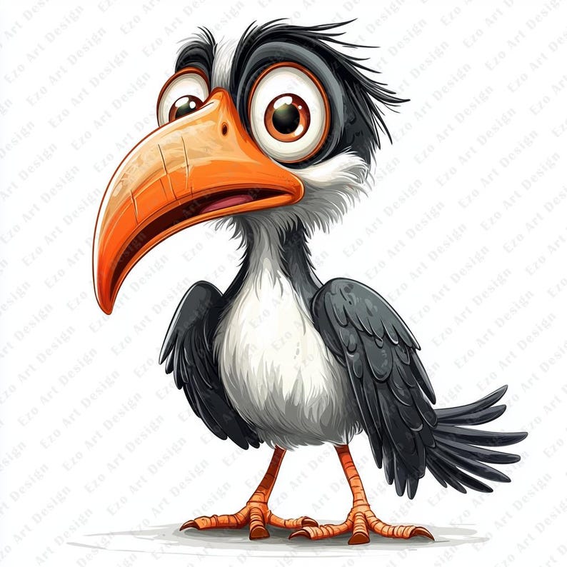 Funny Crow Clipart, 10 High Quality JPG, Laughing Crow, Cute Crow ...