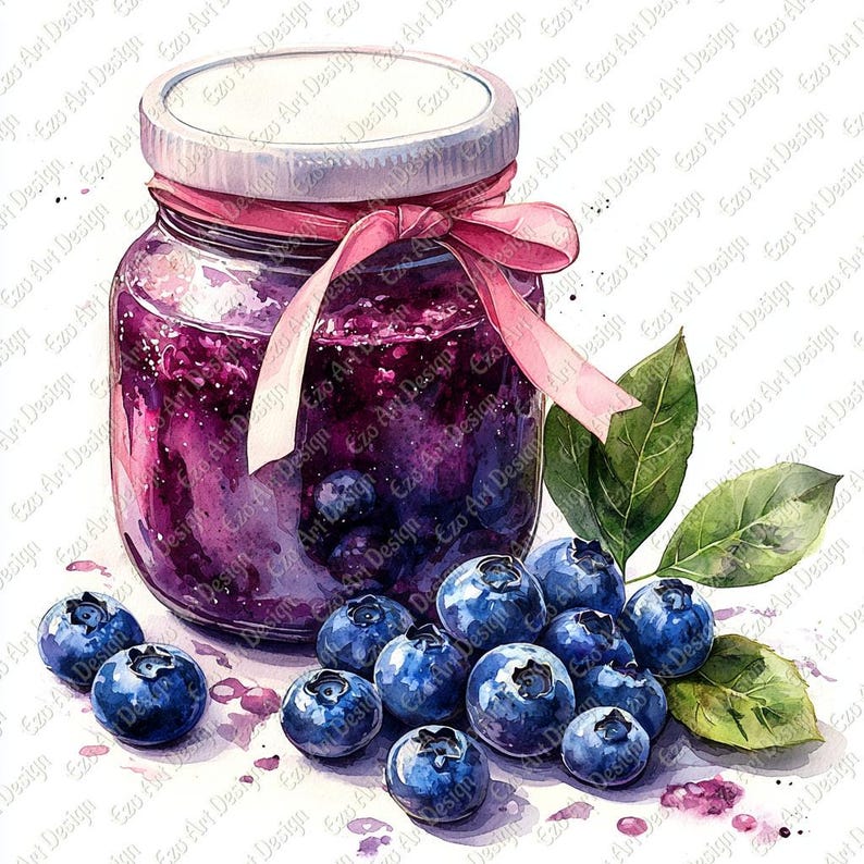 Vintage Jam Jar Clipart, Fruit Preserves Art (digital Download) - Etsy
