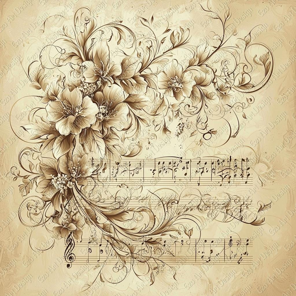 Vintage Music Clipart, Solfege Paper Crafts (digital Download) - Etsy