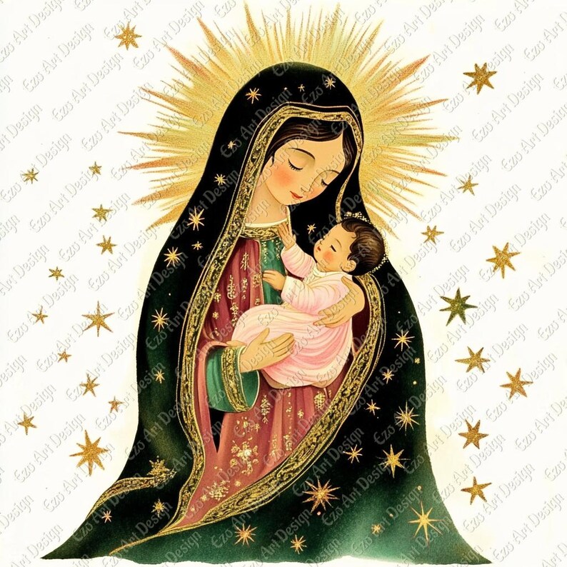Our Lady Clipart, Holy Mother Art, Sacred Family (digital Download) - Etsy