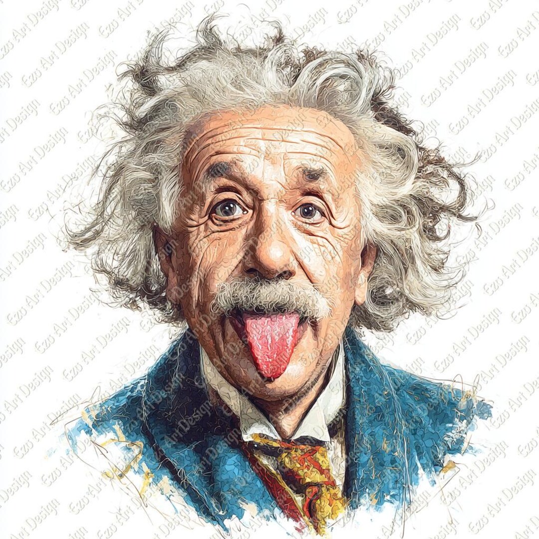 Albert Einstein Clipart, Unique AI Art (digital Download, 10 Jpgs) - Etsy