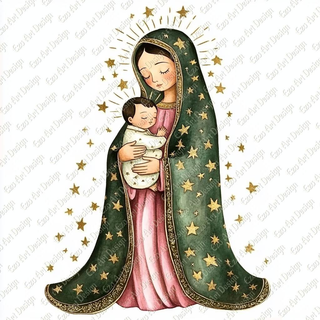 Our Lady Clipart, Holy Mother Art, Sacred Family (digital Download) - Etsy