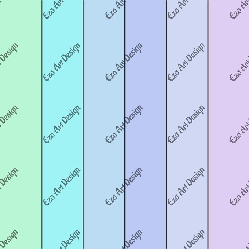 Shades of Pastel Color Digital Paper Pack, 24 Paper, Scrapbook Paper ...