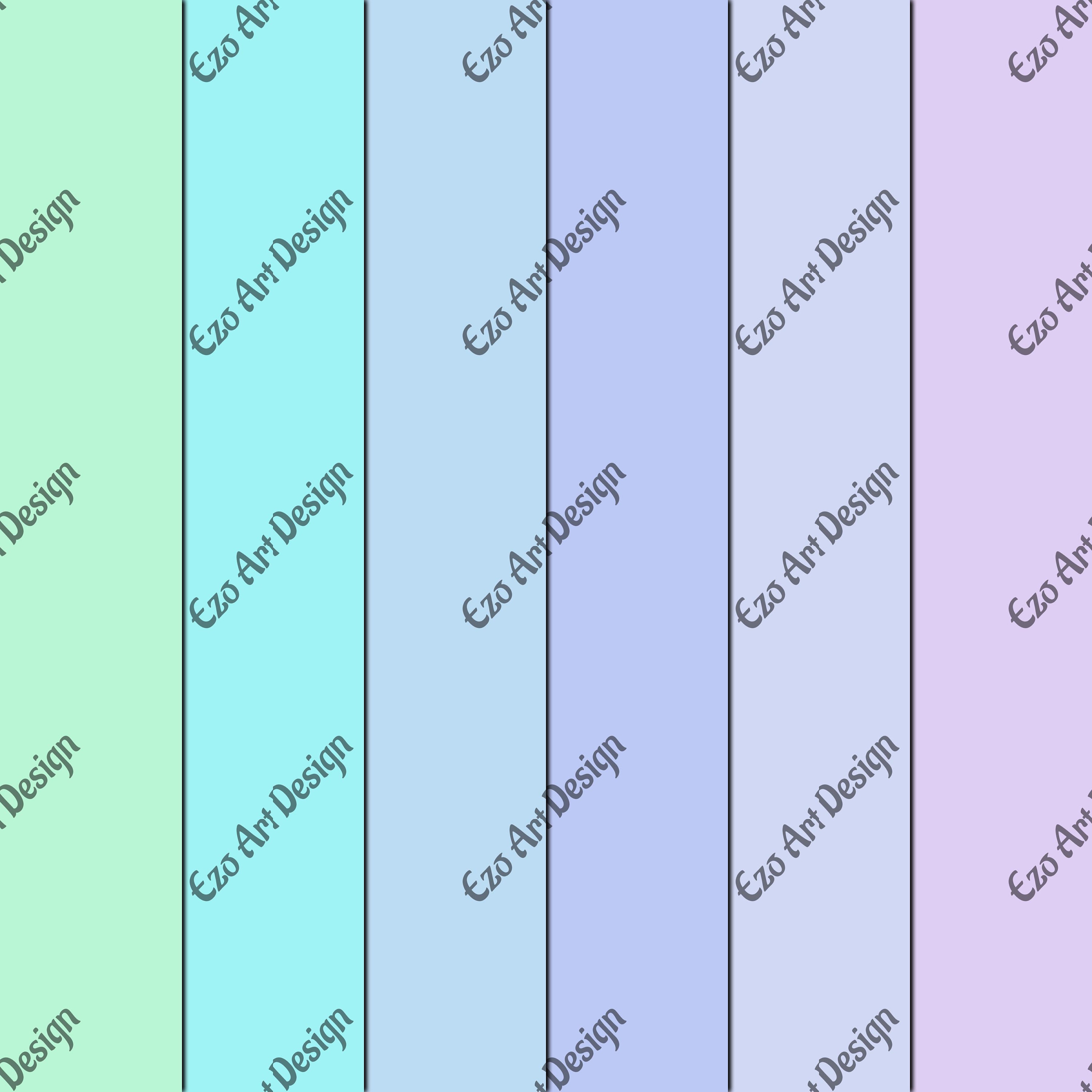 Shades of Pastel Color Digital Paper Pack, 24 Paper, Scrapbook Paper ...