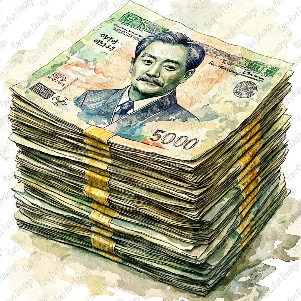 Watercolor Money Clipart, Cash Stack JPG Bundle (digital Download) - Etsy