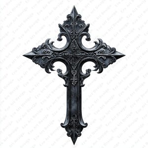 Gothic Cross Clipart, 10 High Quality JPG, Christian Crosses, Faith ...