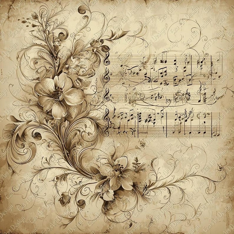 Vintage Music Clipart, Solfege Paper Crafts (digital Download) - Etsy