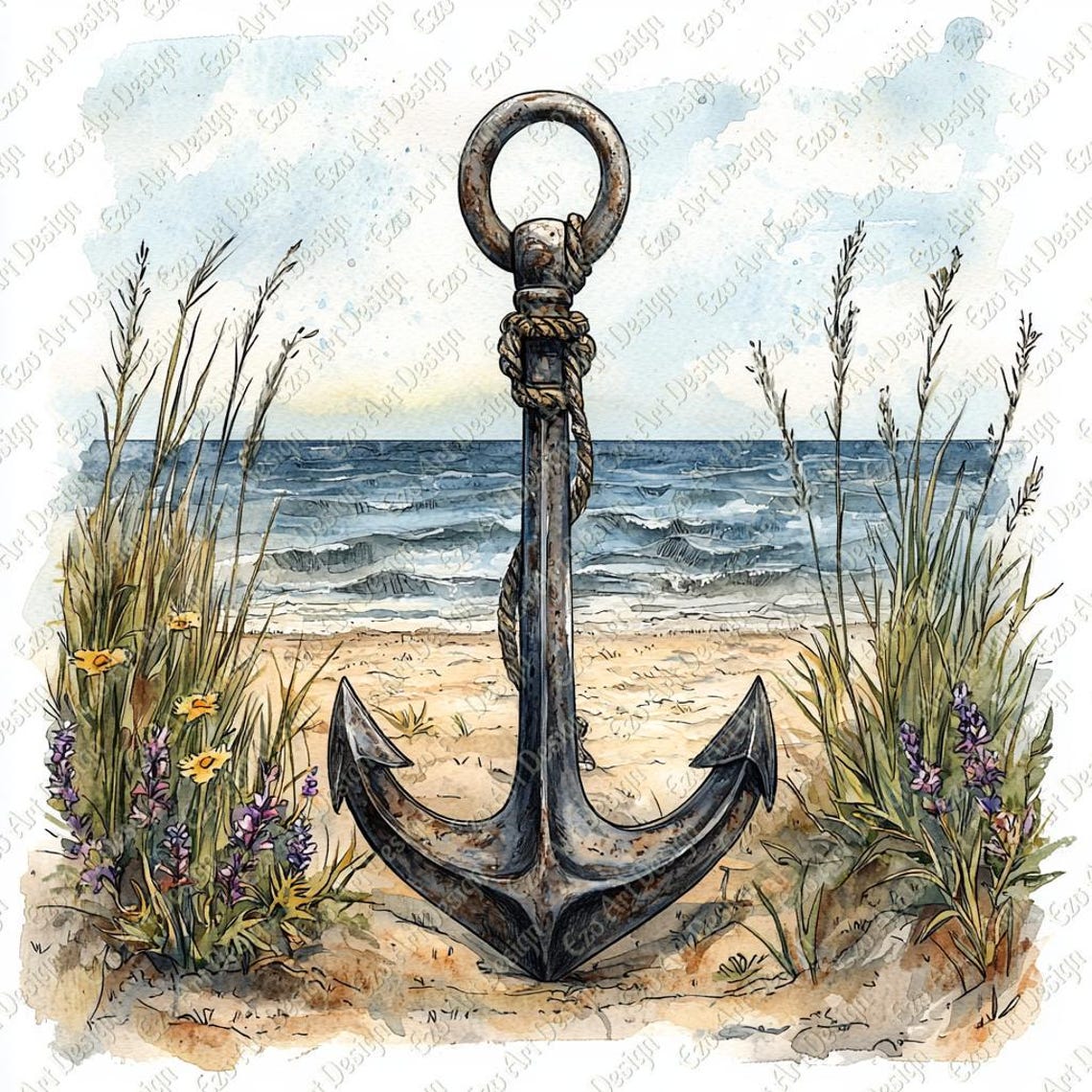 Vintage Rusted Anchor Clipart, Nautical JPG (digital Download) - Etsy
