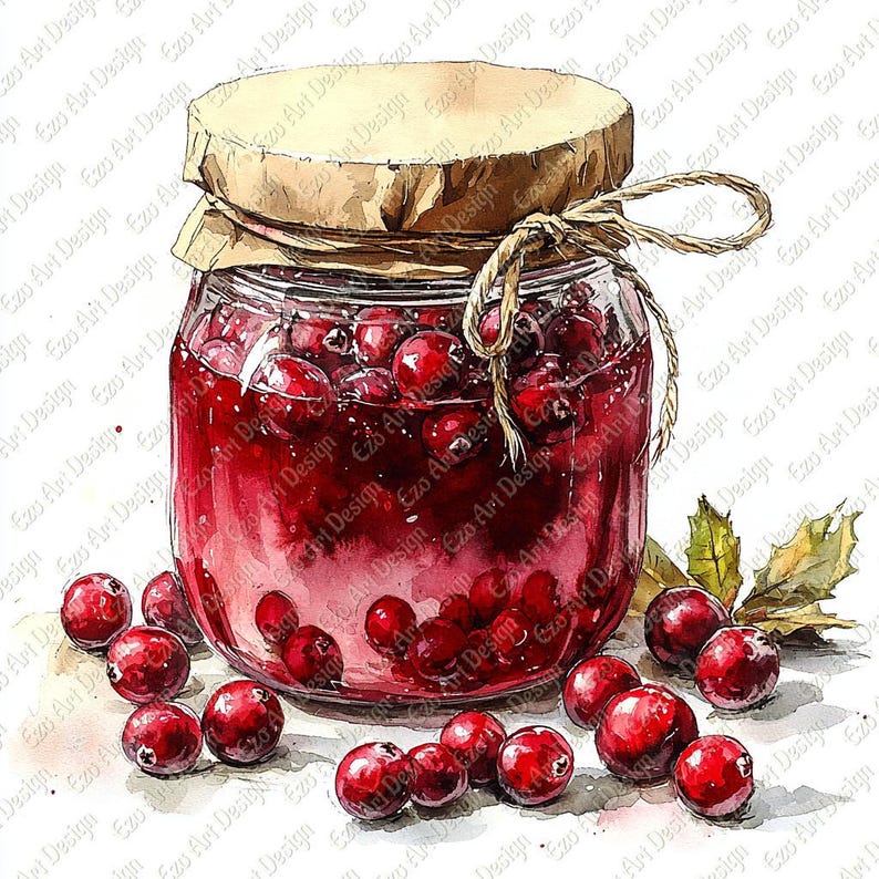 Vintage Jam Jar Clipart, Fruit Preserves Art (digital Download) - Etsy