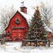 Christmas Farmhouse Clipart, Snowy Barn Scene (digital Download) - Etsy