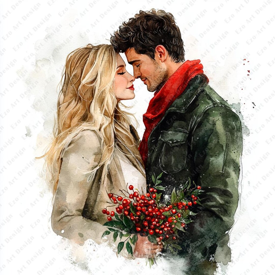 The Beloved Couple Clipart, 10 High Quality JPG, Loving Partners ...