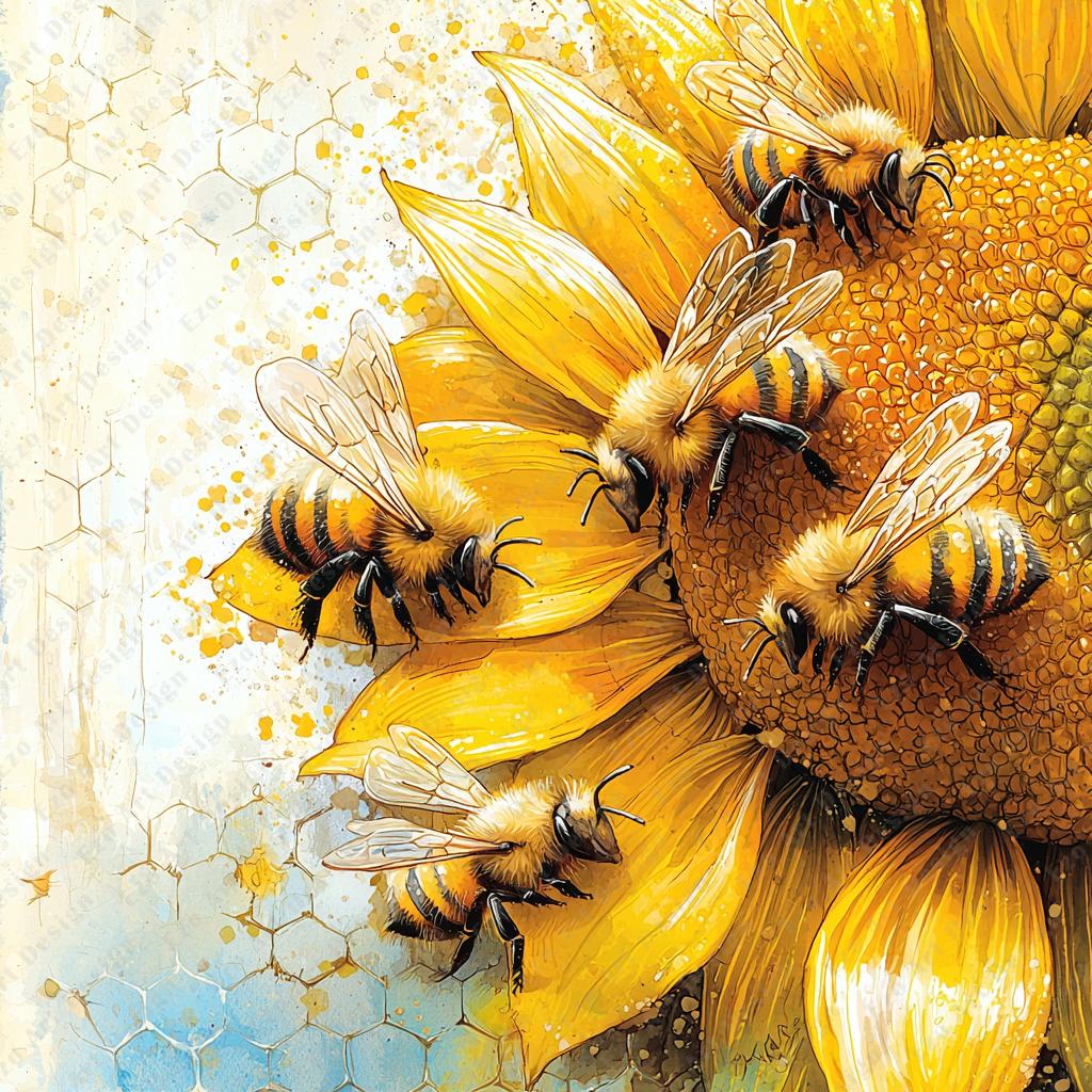 Honey Bees Clipart, 10 High Quality JPG, Cute Bumblebee, Sweet as Honey ...