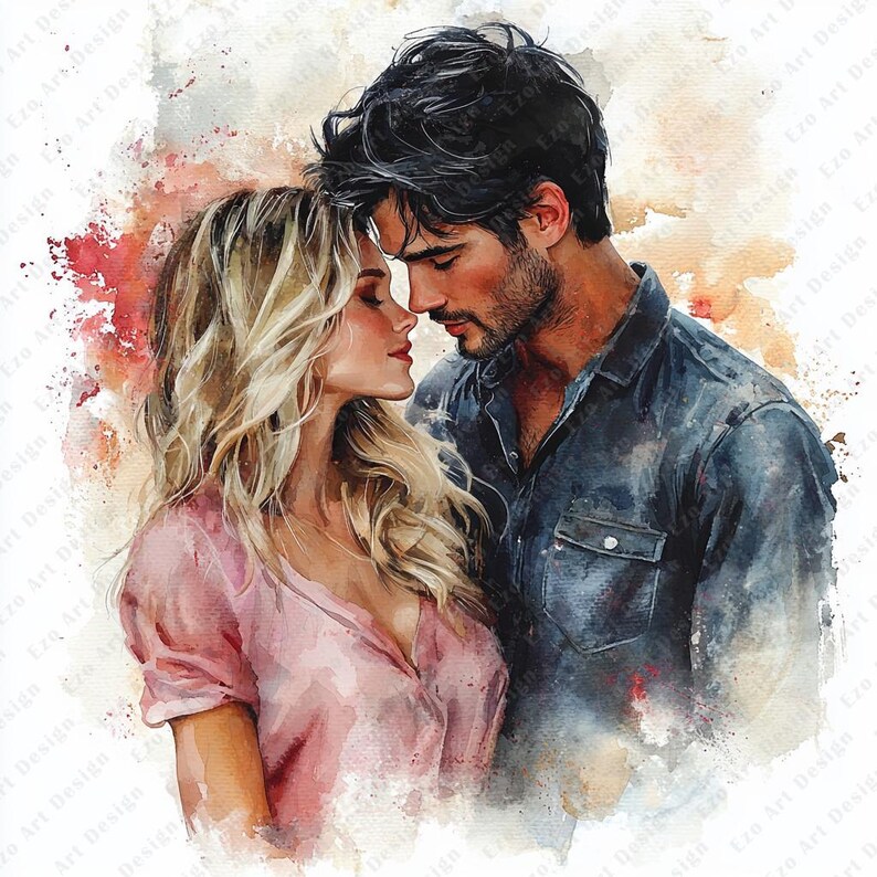 The Beloved Couple Clipart, 10 High Quality JPG, Loving Partners ...