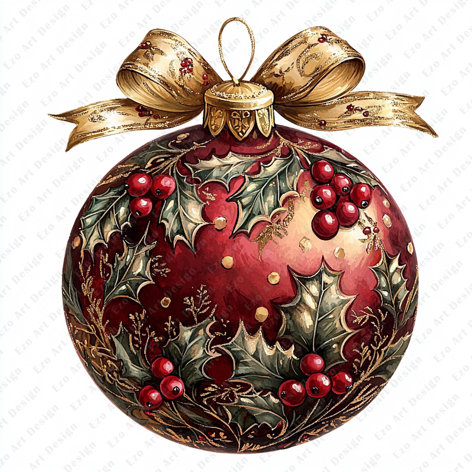 Vintage Bauble Clipart, 12 JPG, Digital Download, Printable Victorian ...