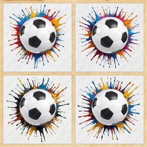 Soccer Ball Clipart, 12 JPG, Digital Download, Printable Ball Clipart ...