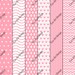 Pink Pattern Digital Paper Pack 24 Papers Scrapbook Papers Seamless ...