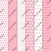 Pink Pattern Digital Paper Pack 24 Papers Scrapbook Papers Seamless ...