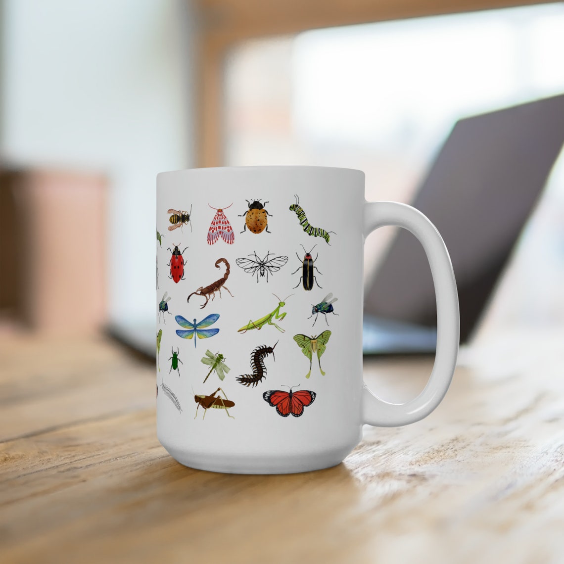 Exotic Bugs, Butterfly, Beatles, Insects Ceramic Mug 15oz - Etsy