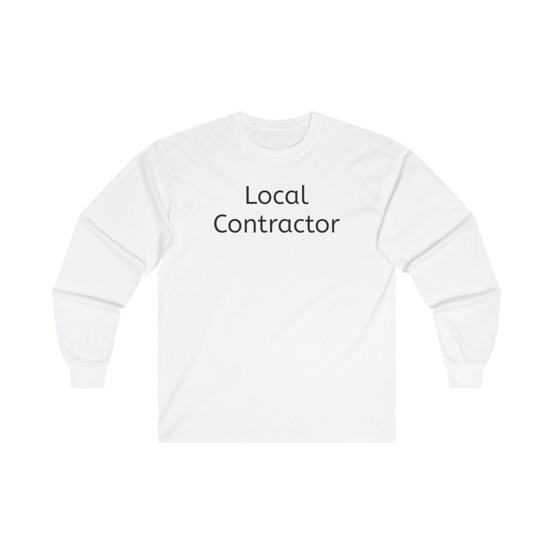 Local Contractor Tee - Etsy
