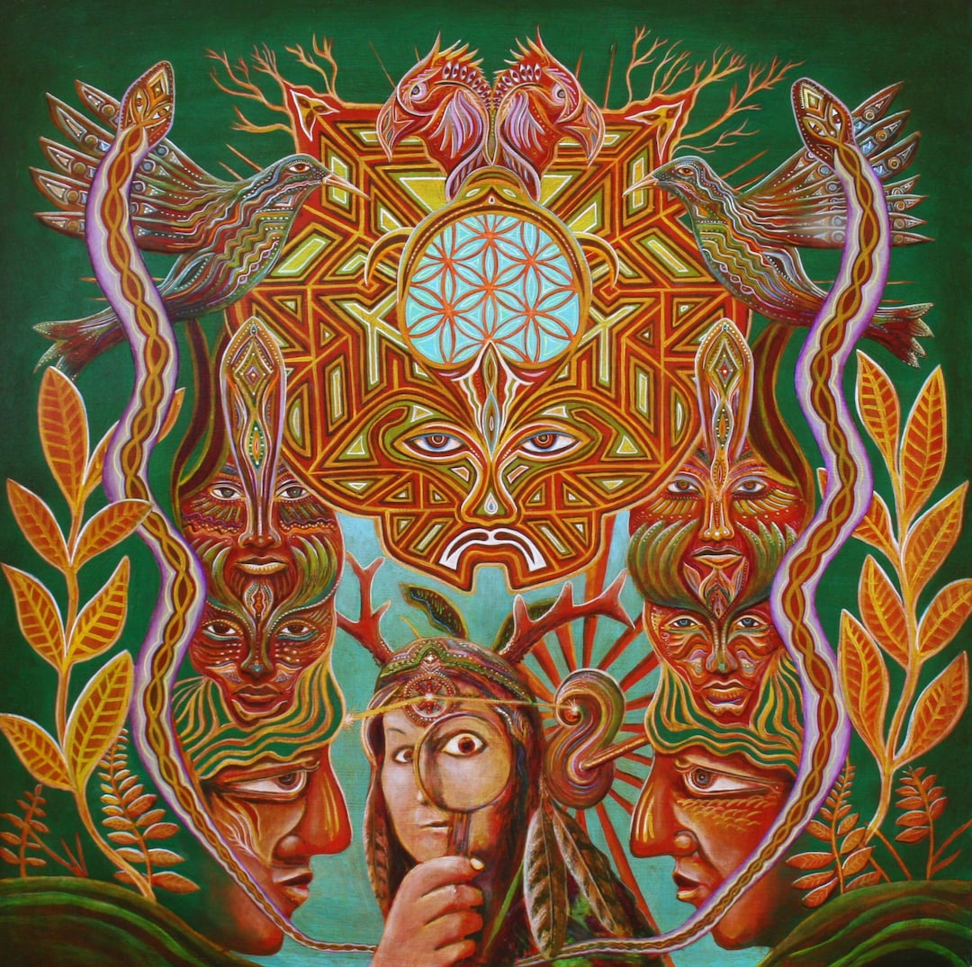 Portrait of the Artist Yvonne A3 Print by Clive Hedger - Visionary Art ...