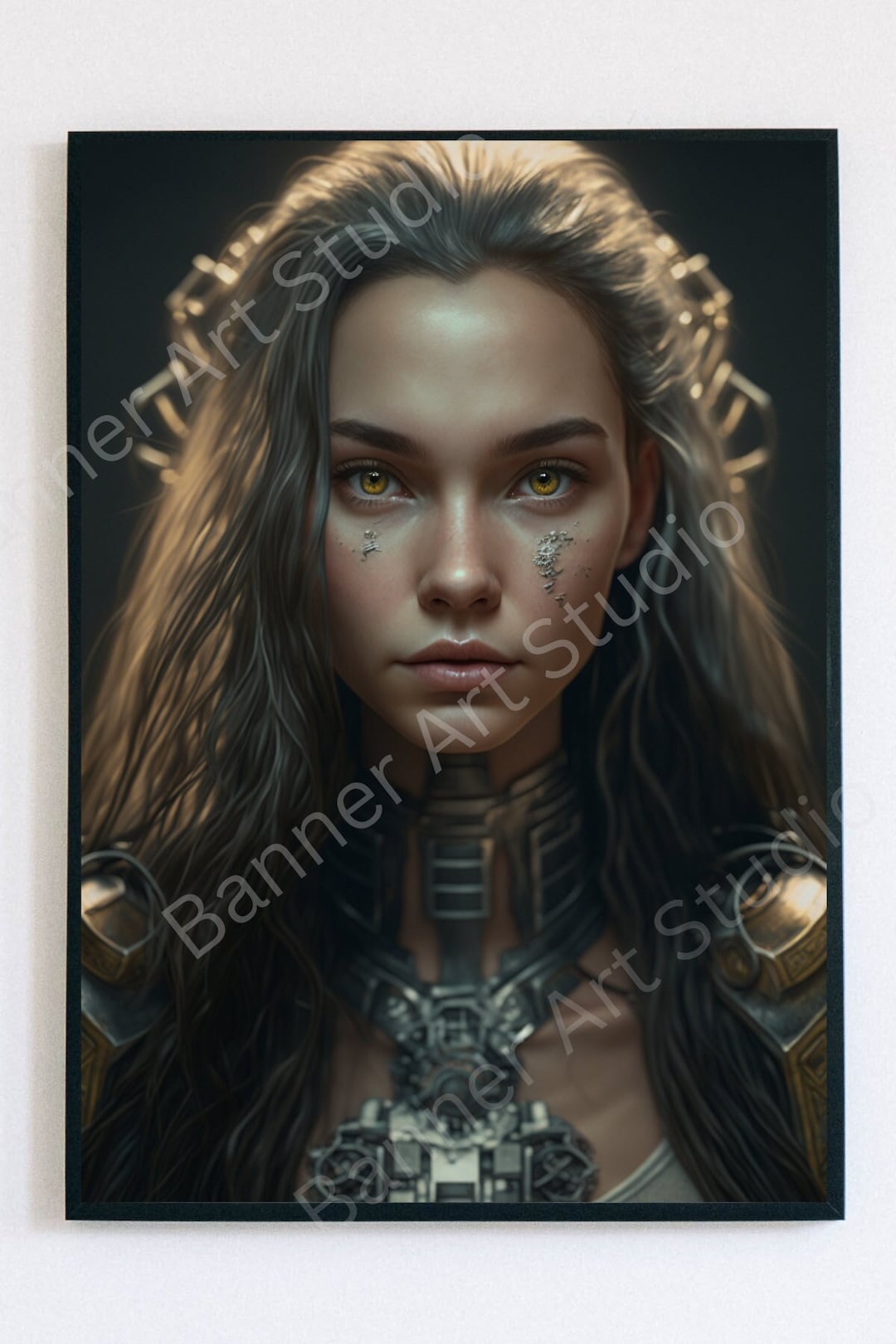 Robot Girl |portrait Shot | Realistic | Wall Art | AI Generated Art ...