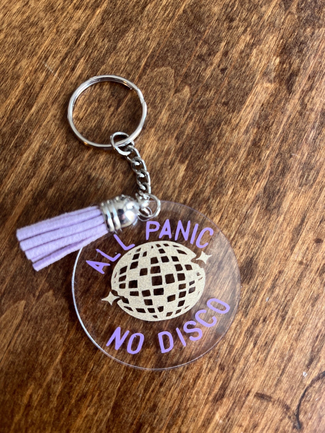 All Panic No Disco Round Keychain, Backpack Tag, Luggage Tag, Party ...