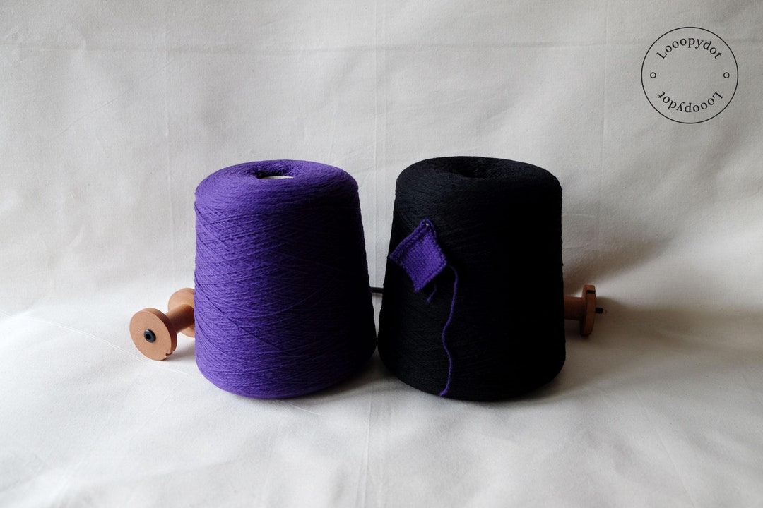 Cariaggi Fleece 100% Italian Luxurious Cashmere Yarn 2/12 Black Noble ...