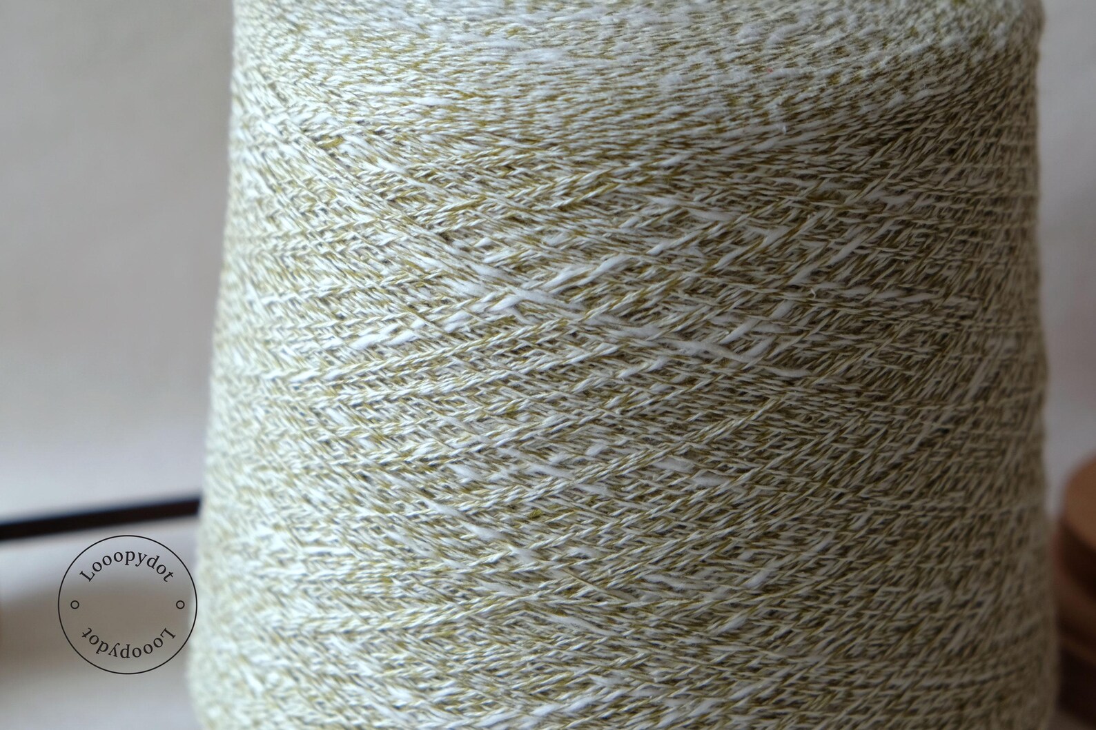 Cotton Linen Silk Blend Art Texture Slub Uneven Hand Spun Yarn Olive ...