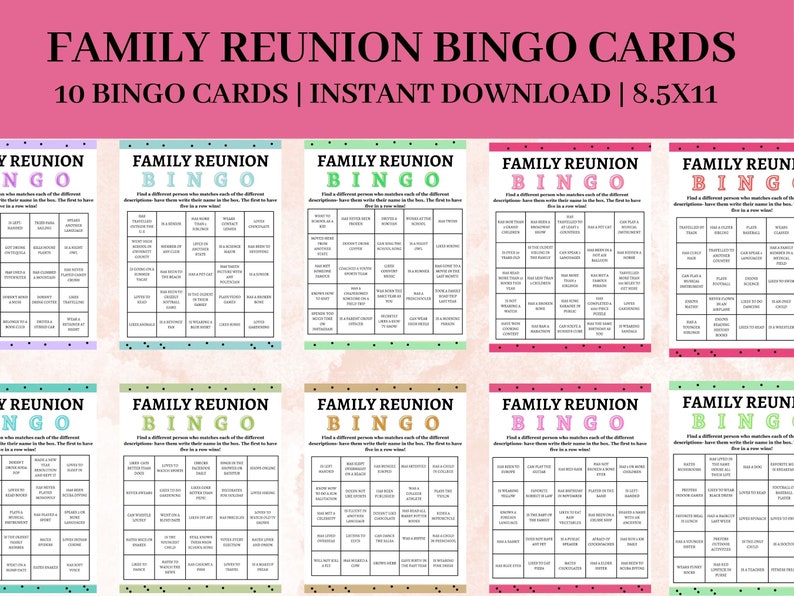 Family Reunion Family Reunion Games Printable Family Reunion Activities ...