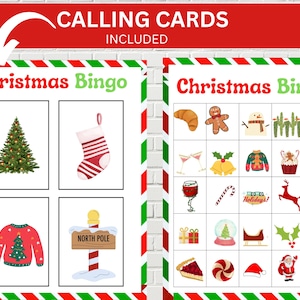 Christmas Bingo Printable, Christmas Party Games, Christmas Games ...