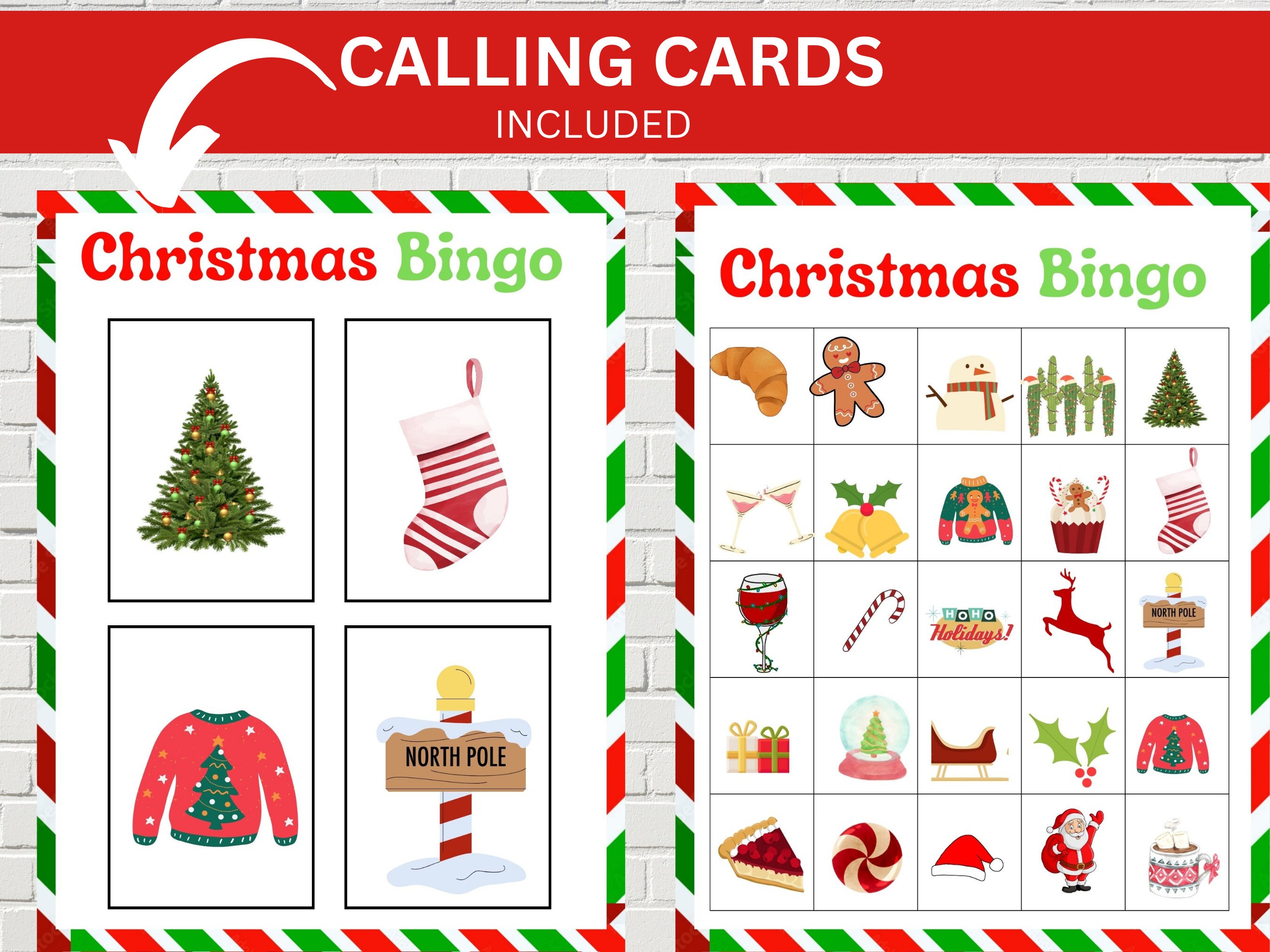 Christmas Bingo Printable, Christmas Party Games, Christmas Games ...