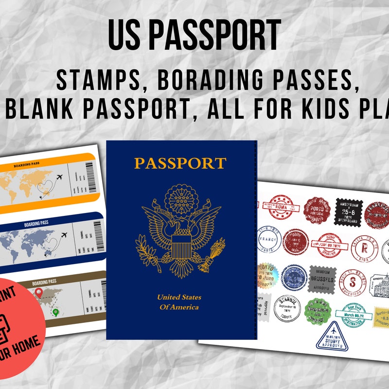 Pretend Passport - Etsy