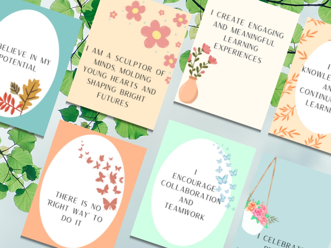 School Counselor Affirmation Cards Printable Teacher - Etsy