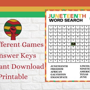 Juneteenth Games Juneteenth Game Bundle Trivia Game Juneteenth Party ...