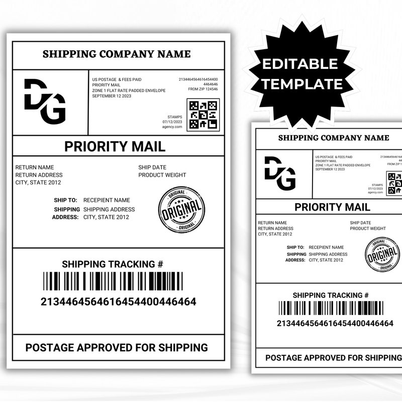 Fake Usps Label - Etsy