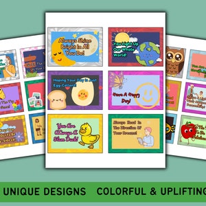 Printable Kids Lunch Box Notes Back to School Lunch Box Notes Kids ...