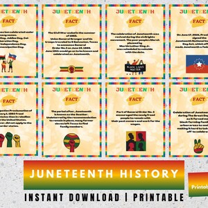 Juneteenth | Juneteenth History Posters |juneteenth Activity | Black ...