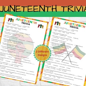 Juneteenth Trivia Game | Juneteenth Quiz | African American History ...