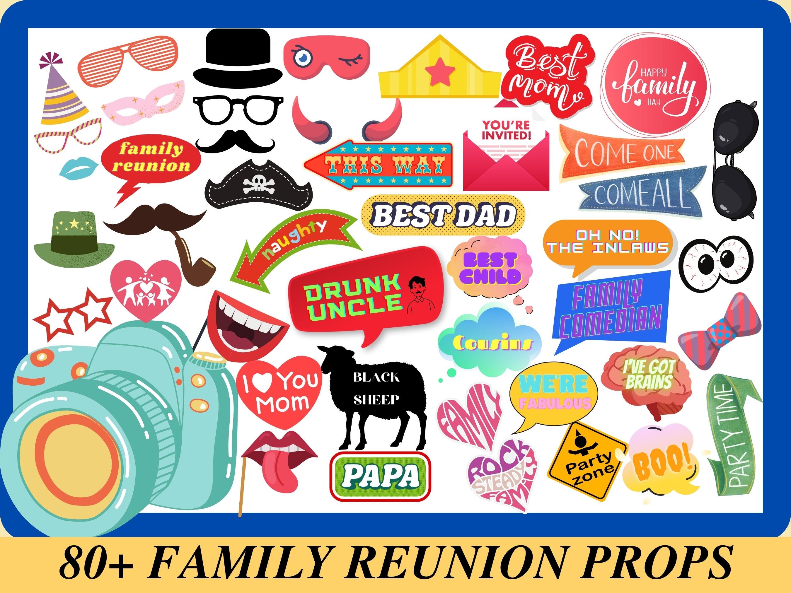 Family Reunion Props Reunion Photo Props Family Reunion - Etsy