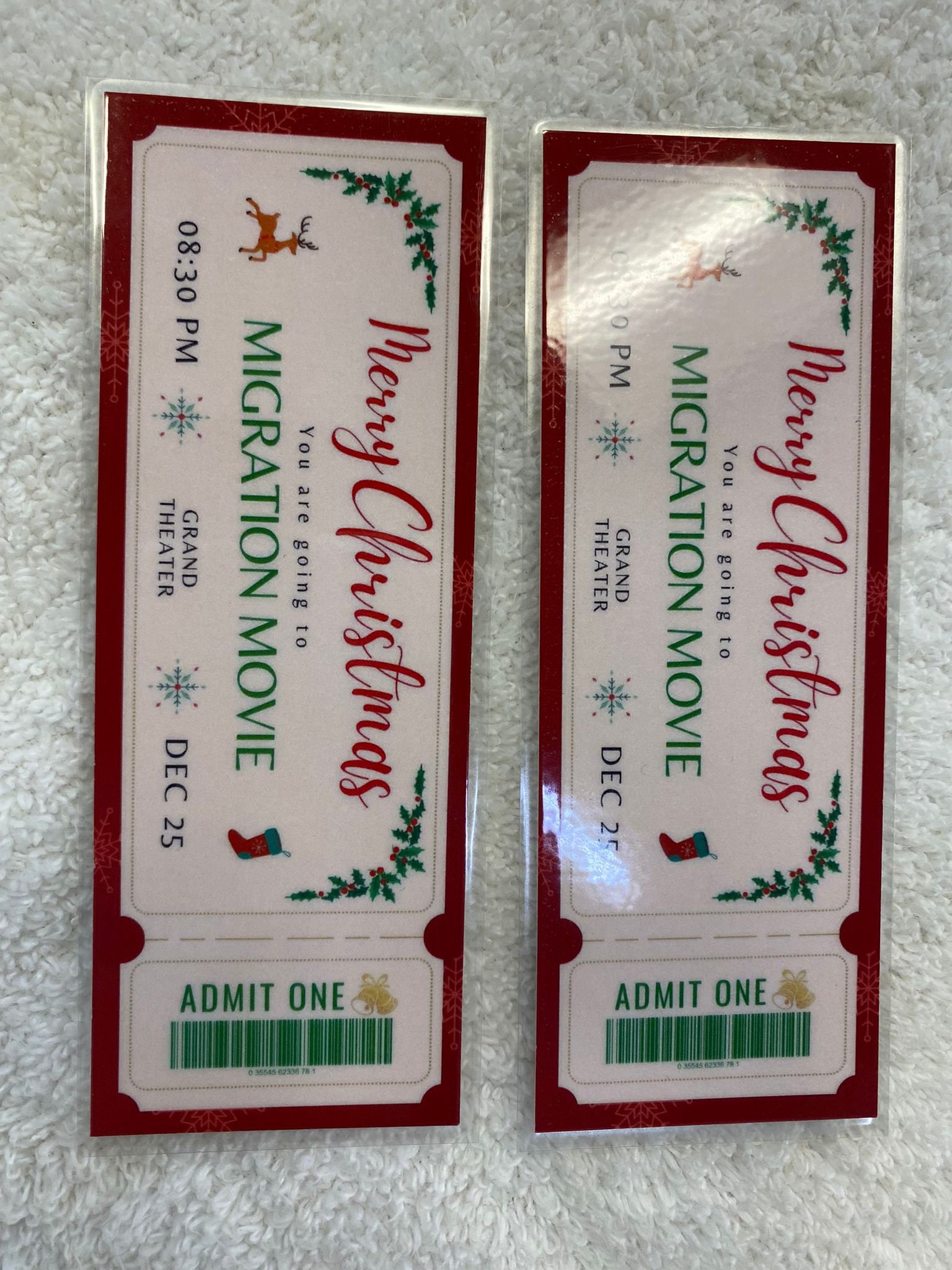 Christmas Ticket Template Concert Ticket Christmas Vacation Template ...