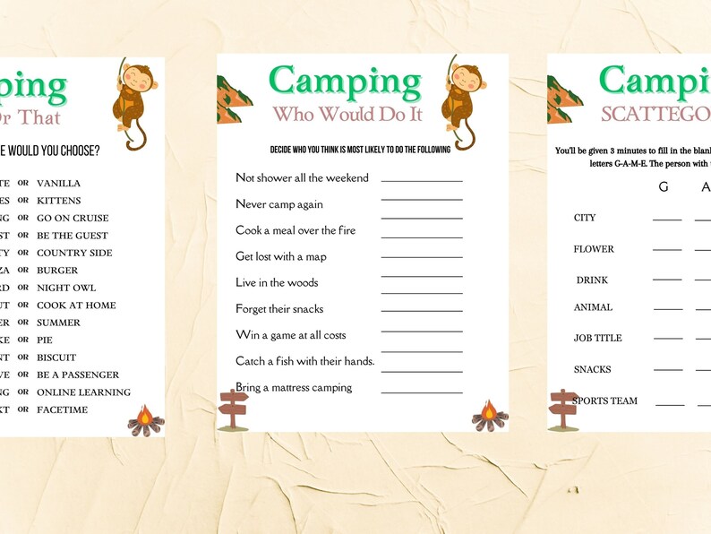 Camping Games | Camping Games Kids Families Adults | Camping Games ...