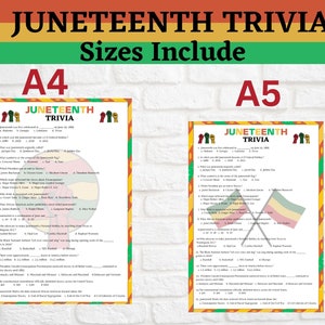 Juneteenth Trivia Game | Juneteenth Quiz | African American History ...