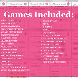 Women's Ministry Game | Printable Game | Fun Games | Bible Game ...