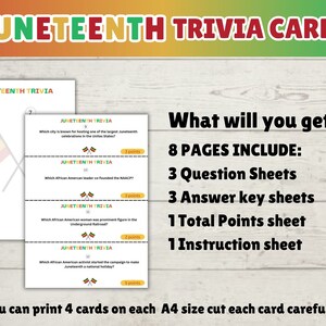 Juneteenth Trivia Game | Juneteenth Quiz | African American History ...