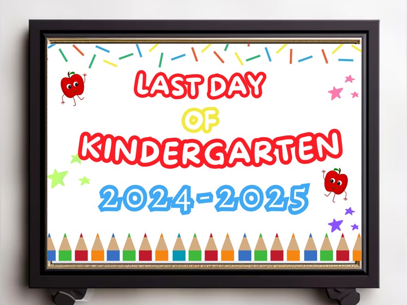 Last Day of School Sign End of the Year School Sign Printable Last Day ...