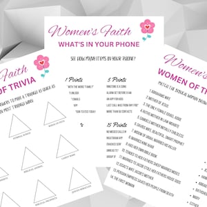 Women's Ministry Game | Printable Game | Fun Games | Bible Game ...